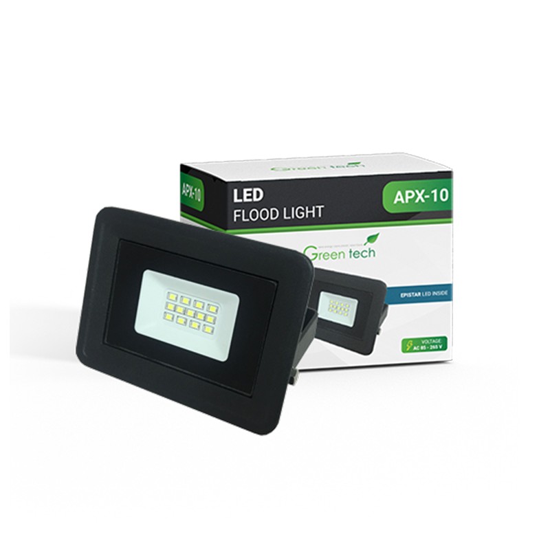81-APX-10 LED reflektor Green Tech 10W,6000K,IP65,crna boja - Economic ...